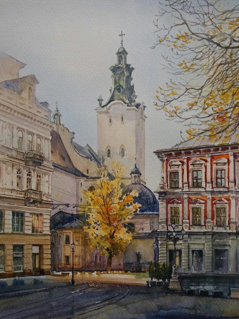 21 NIESAMOWITYCH widoków Lwowa na obrazach lwowskiego malarza