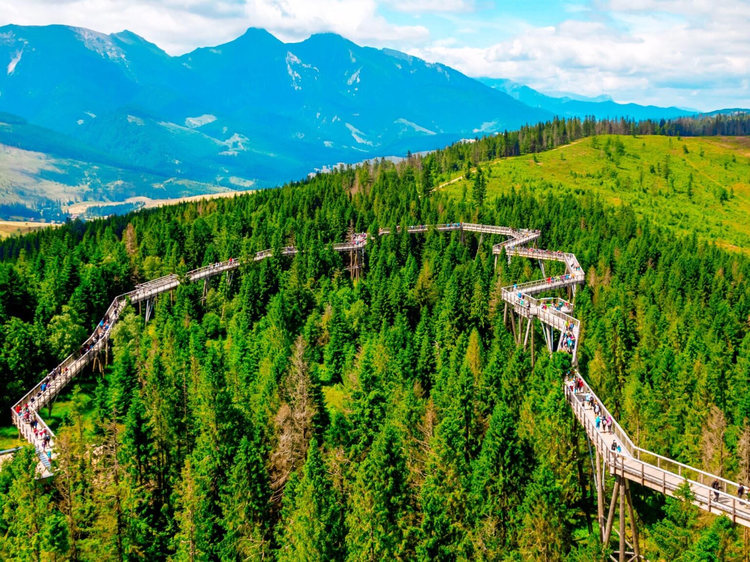 Ścieżka w koronach drzew na Słowacji cennik i parking